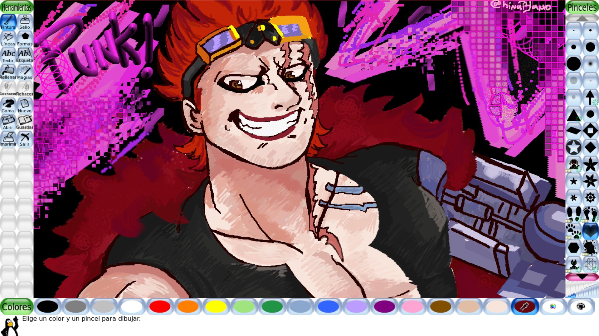 Tux Paint - Art Gallery — "Captain Kid (from One Piece)" by andy39