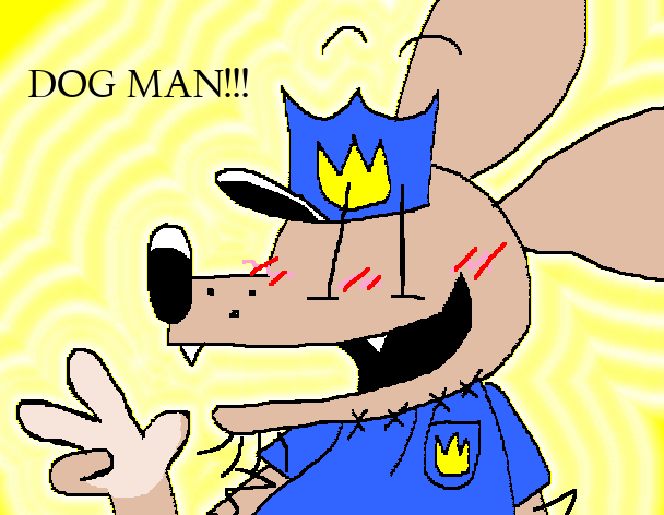 Tux Paint - Art Gallery — "Dog Man" by Elijah