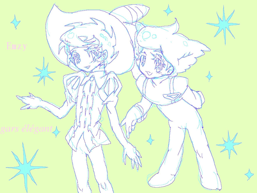 Tux Paint - Art Gallery — "Sapphire (Princess Knight) and Bem (Astro ...