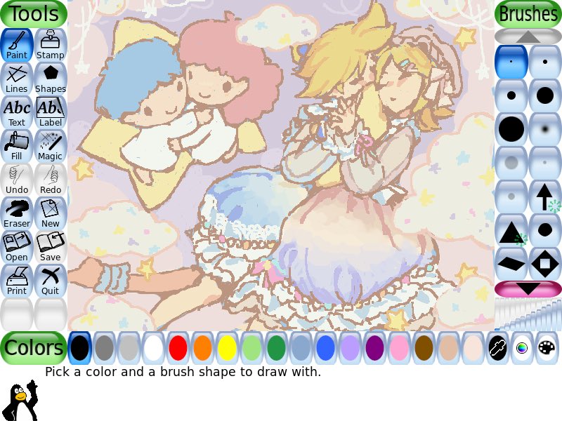 Tux Paint - Art Gallery — "Project SEKAI Fan Art" by hicoek