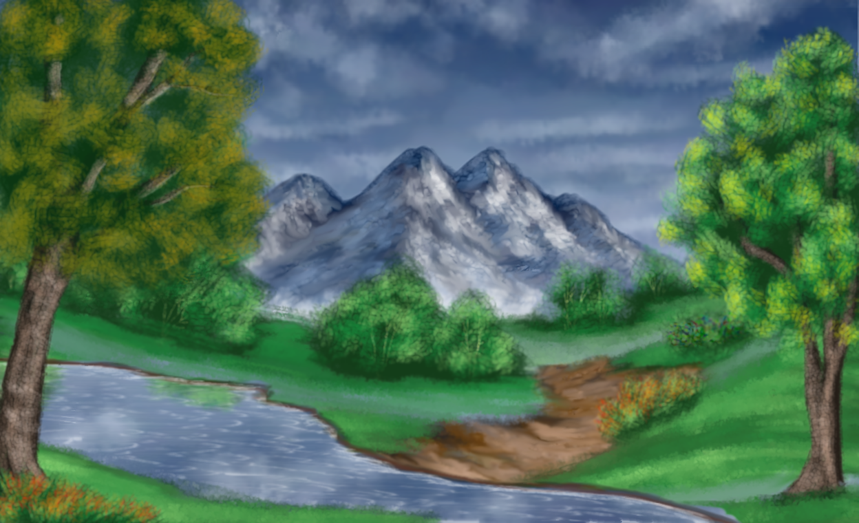 Tux Paint - Art Gallery — "Random Landscape" by Miyagi Andel