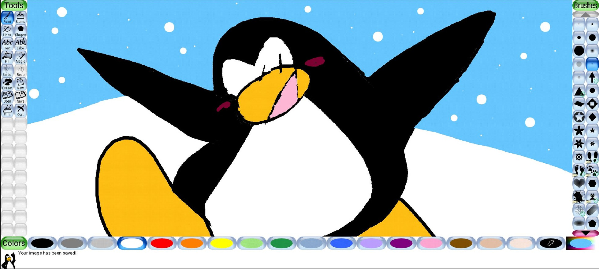 Tux Paint - Art Gallery — "Untitled (Tux Penguin)" by Héctor