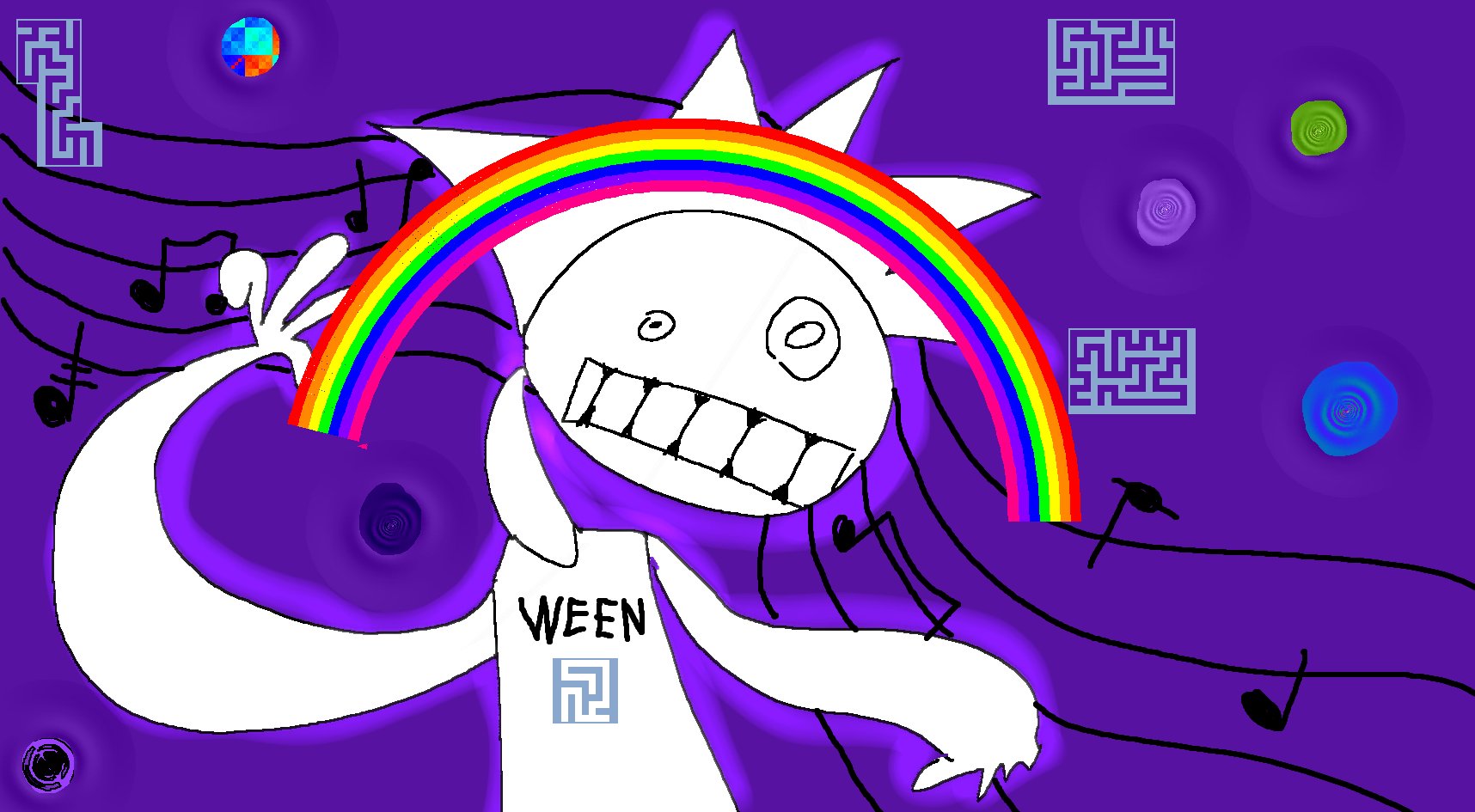 Tux Paint - Art Gallery — "Ween fanart" by Goober